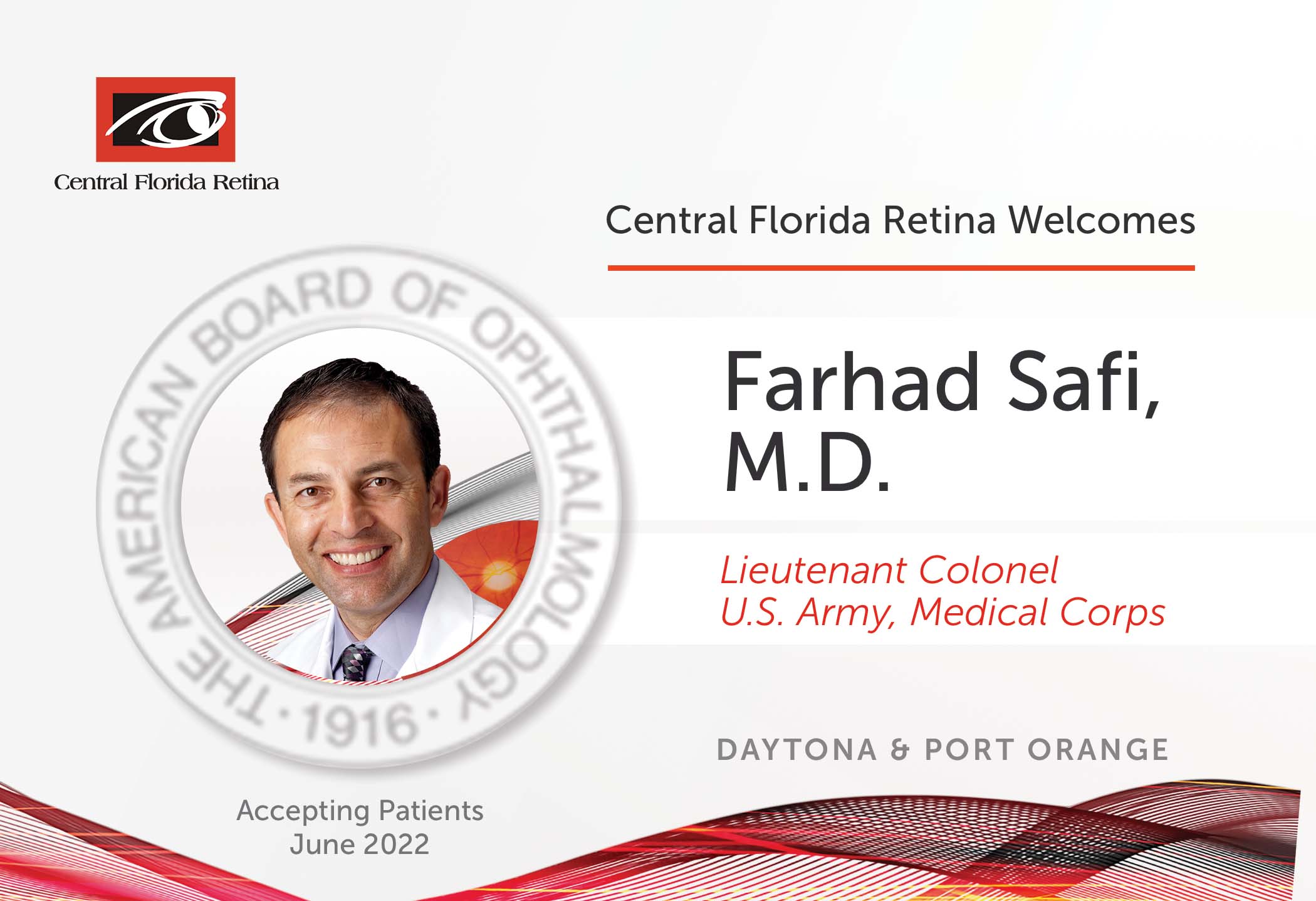 Welcome Dr. Farhad Safi - Central Florida Retina