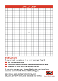 Macular Degeneration Orlando | Amsler Grid Test Oviedo